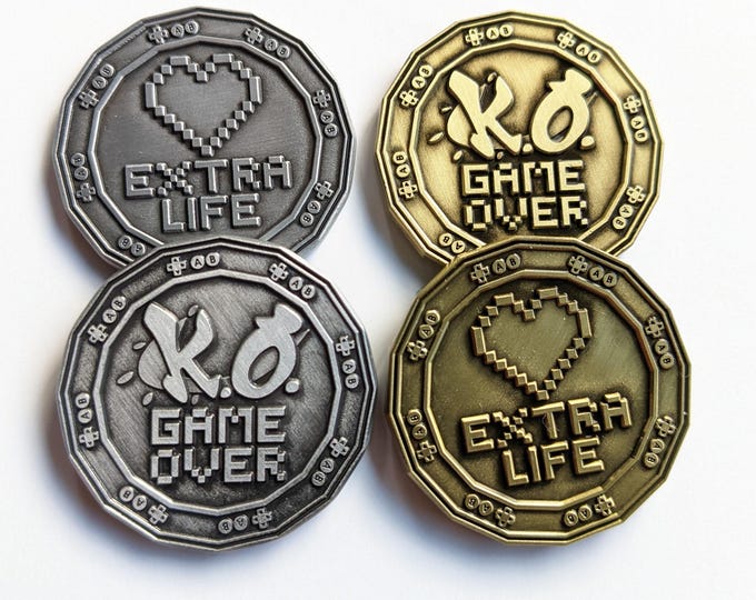 Game Over Coin - Etsy