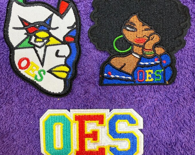OES Small Embroidered Patches - Etsy