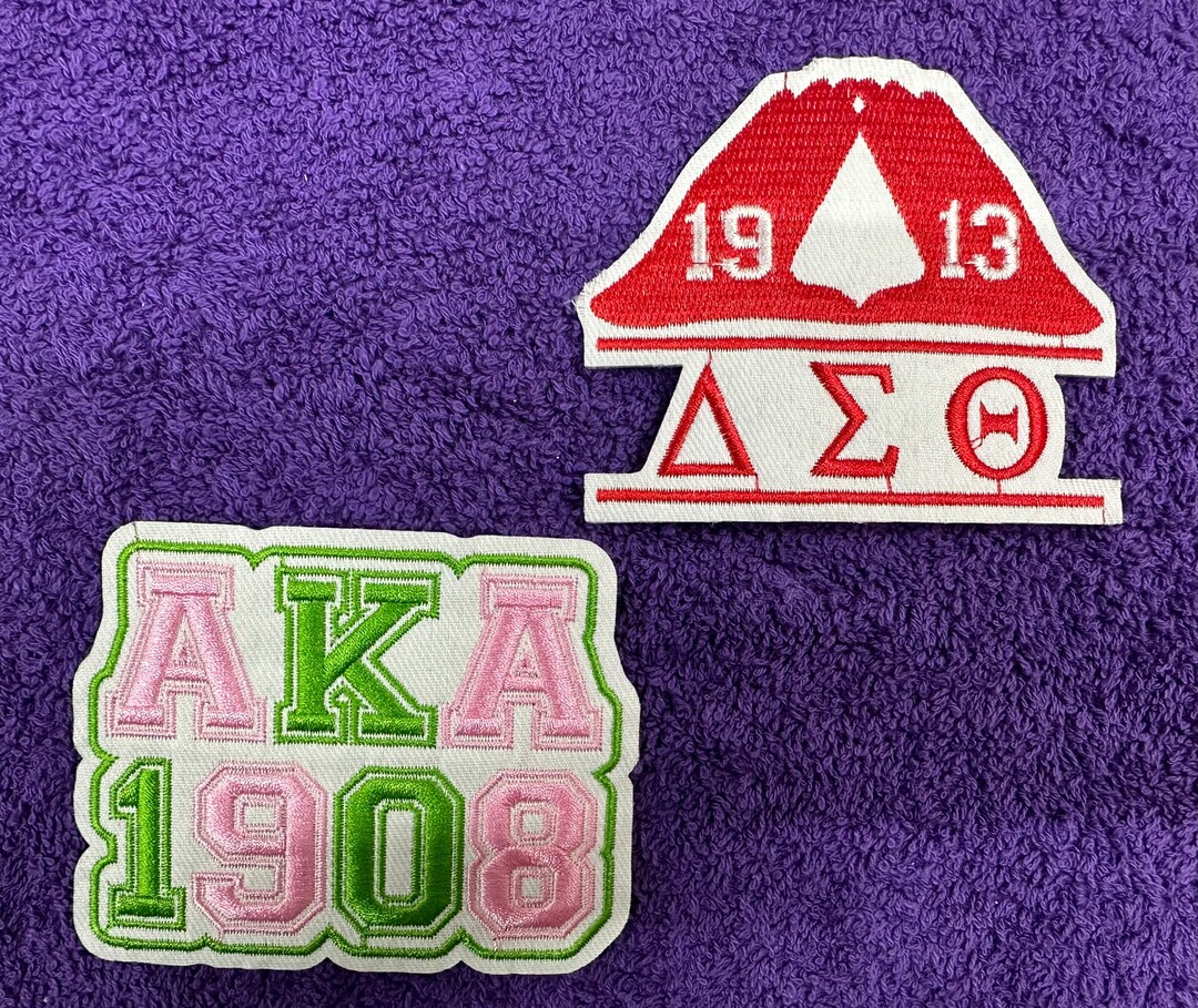AKA and Delta Embroidered Patches - Etsy