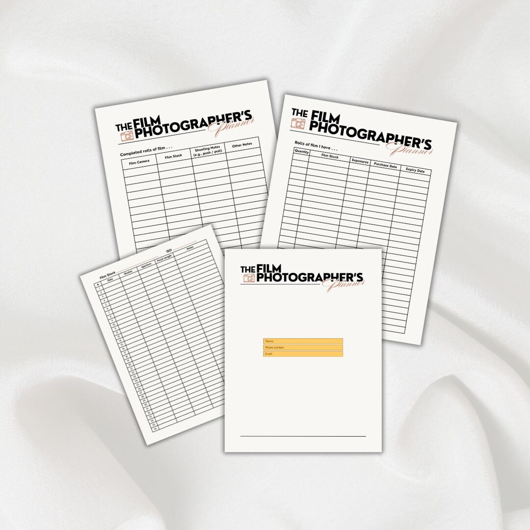 The Film Photographer's Planner Journal Diary PDF Printable Download ...