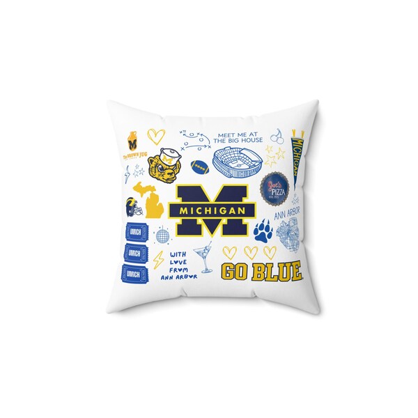Michigan Pillow - Etsy