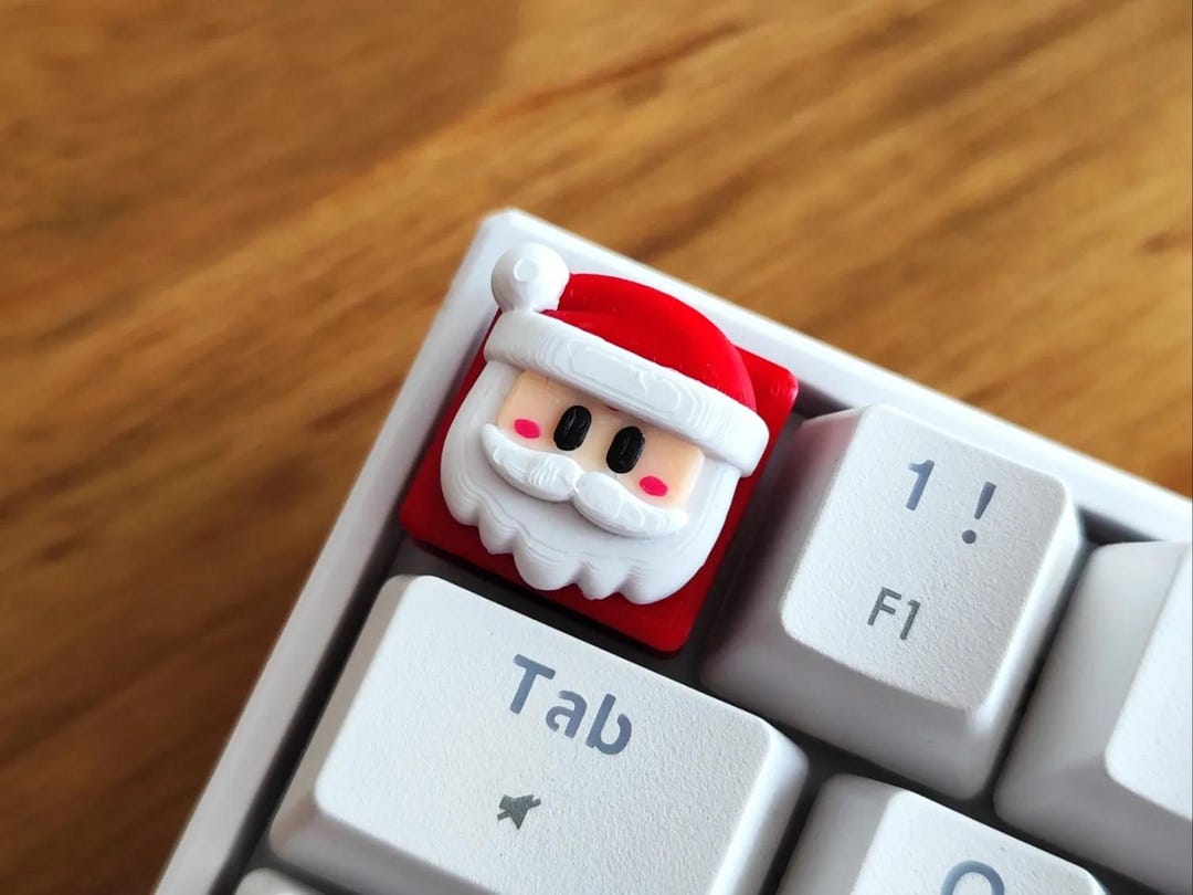 Santa Claus Keycap 3D Printed Mechanical Keyboard Artisan Keycap - Etsy