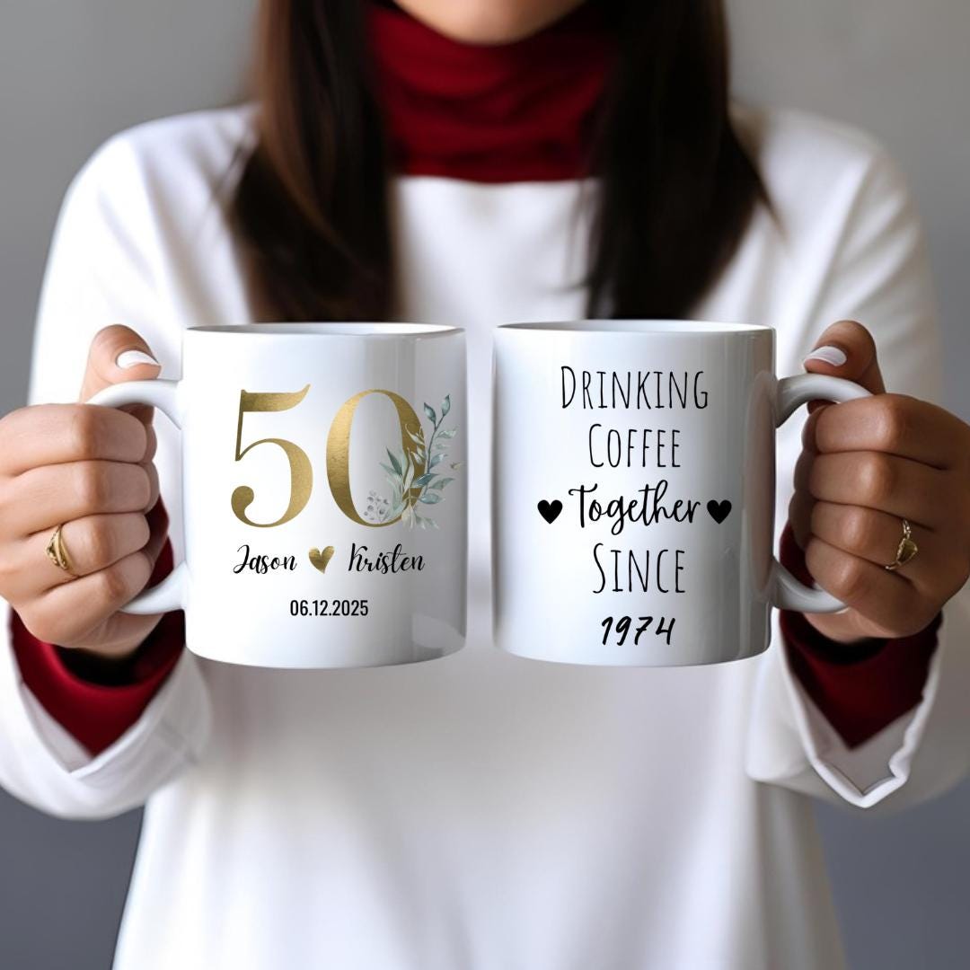 50th Anniversary Mug -custom 50th Anniversary Gift -50th Anniversary ...