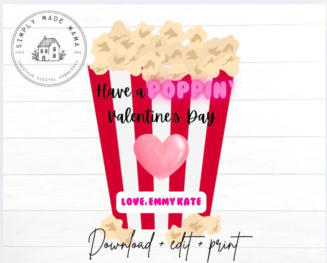 Have a POPPIN Valentines Day Card - Etsy