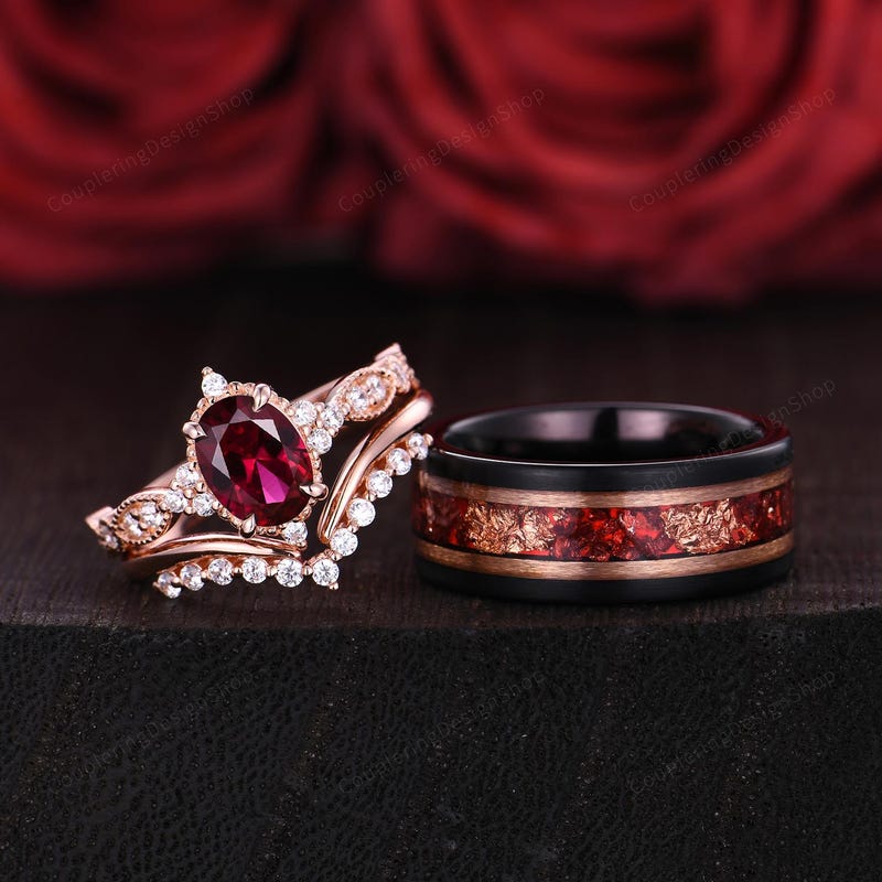 Tungsten Ruby Ring - Etsy