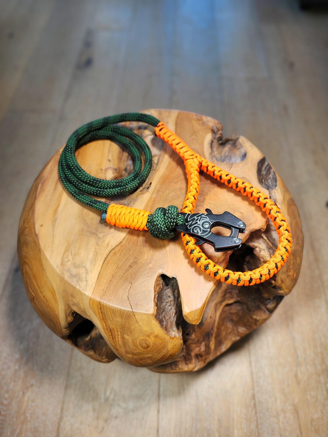 Adventure Grade Dog Leash – Climbing Rope + KONG Frog + Braided Handle ...