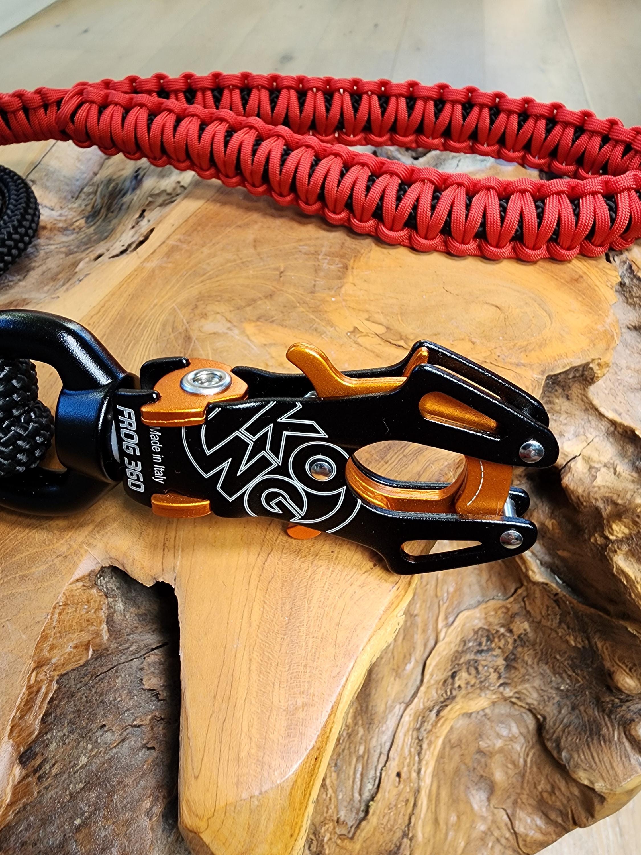 Custom Dog Leashes Made With Kong Frog 360 Clip With Braided Handle ...