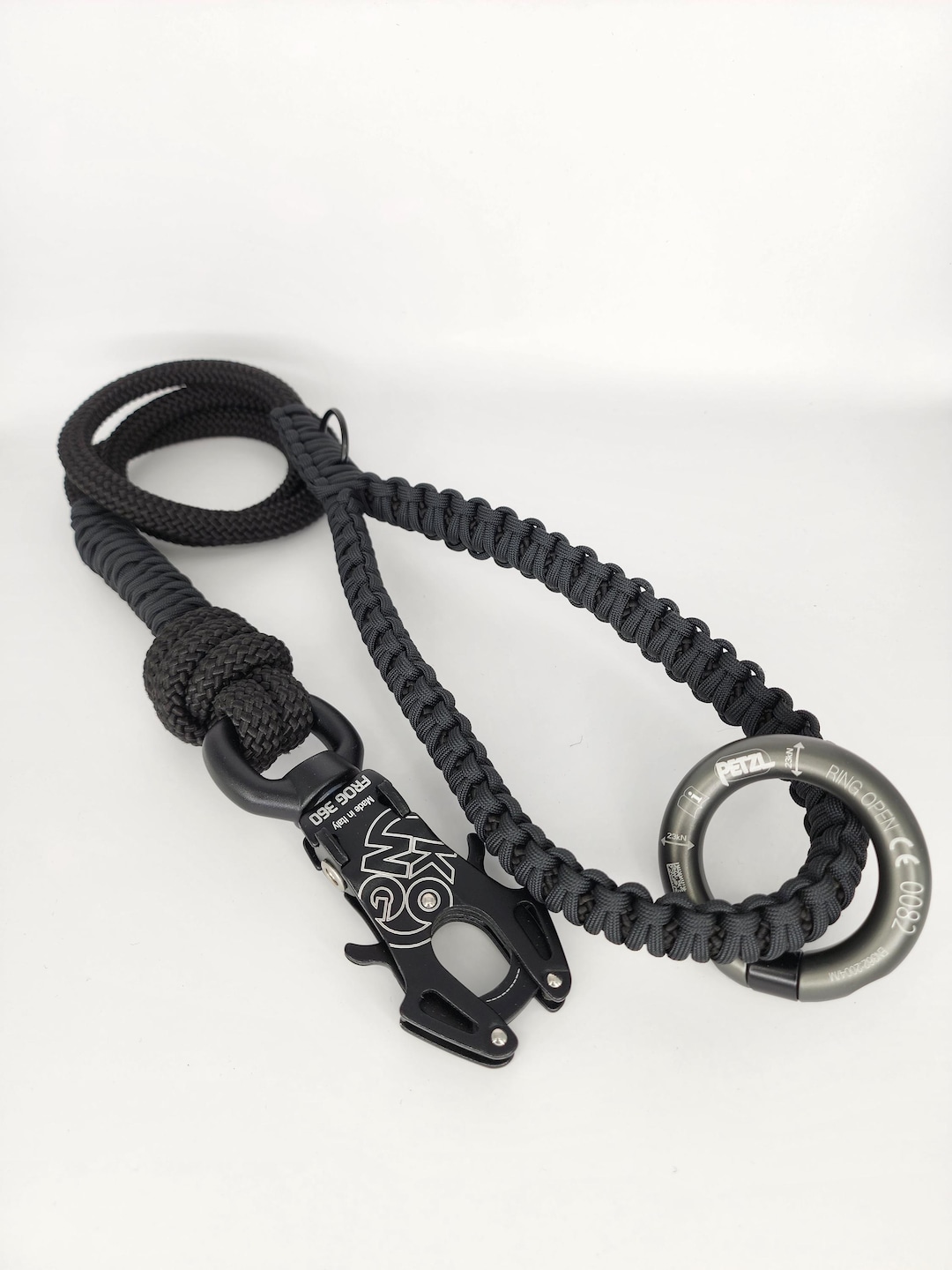 Custom Dog Leashes Made With Kong Frog 360 Clip With Braided Handle ...