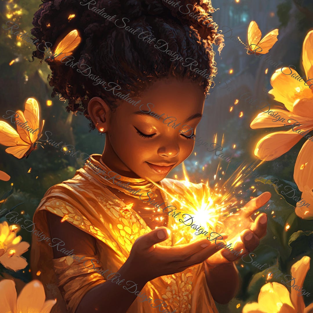 Afro Princess & Fantasy Fairytale Wall Art - Digital Download - Etsy
