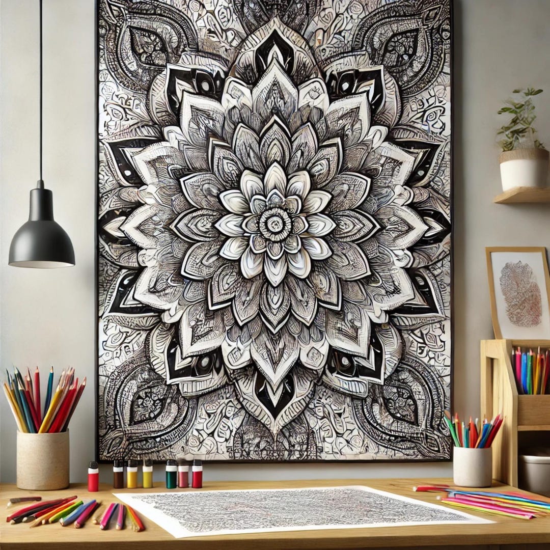 Relaxing Printable Coloring Pages – Intricate Mandalas & Floral Art for ...