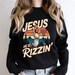 Jesus He is Rizzin' PNG | Retro Basketball Christ SVG | Funny Christian ...