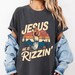 Jesus He is Rizzin' PNG | Retro Basketball Christ SVG | Funny Christian ...