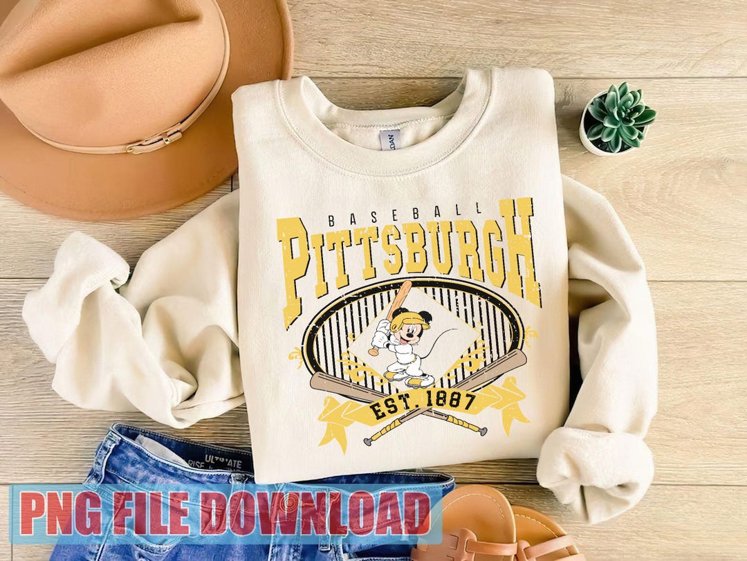 Retro Pittsburgh Baseball Team PNG | Vintage Sports Design | Distressed ...