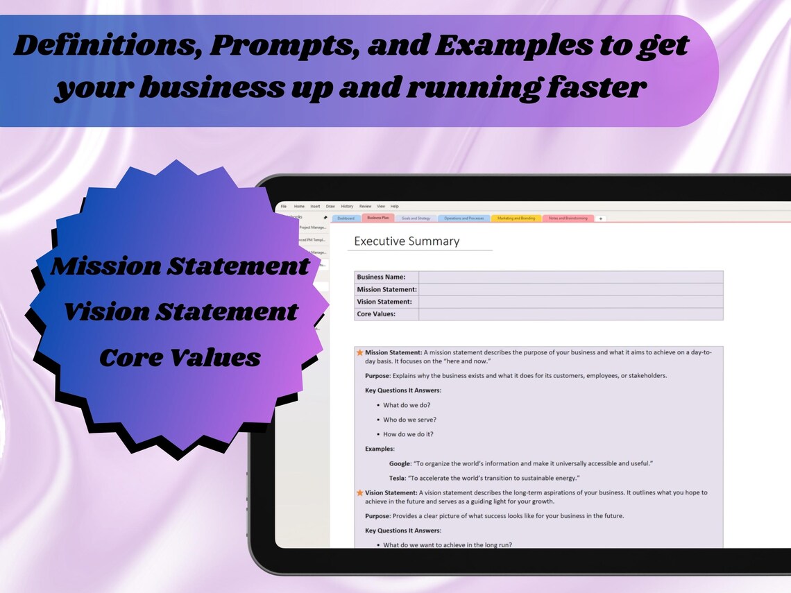 Onenote Small Business Startup Planner Template (digital Download) - Etsy