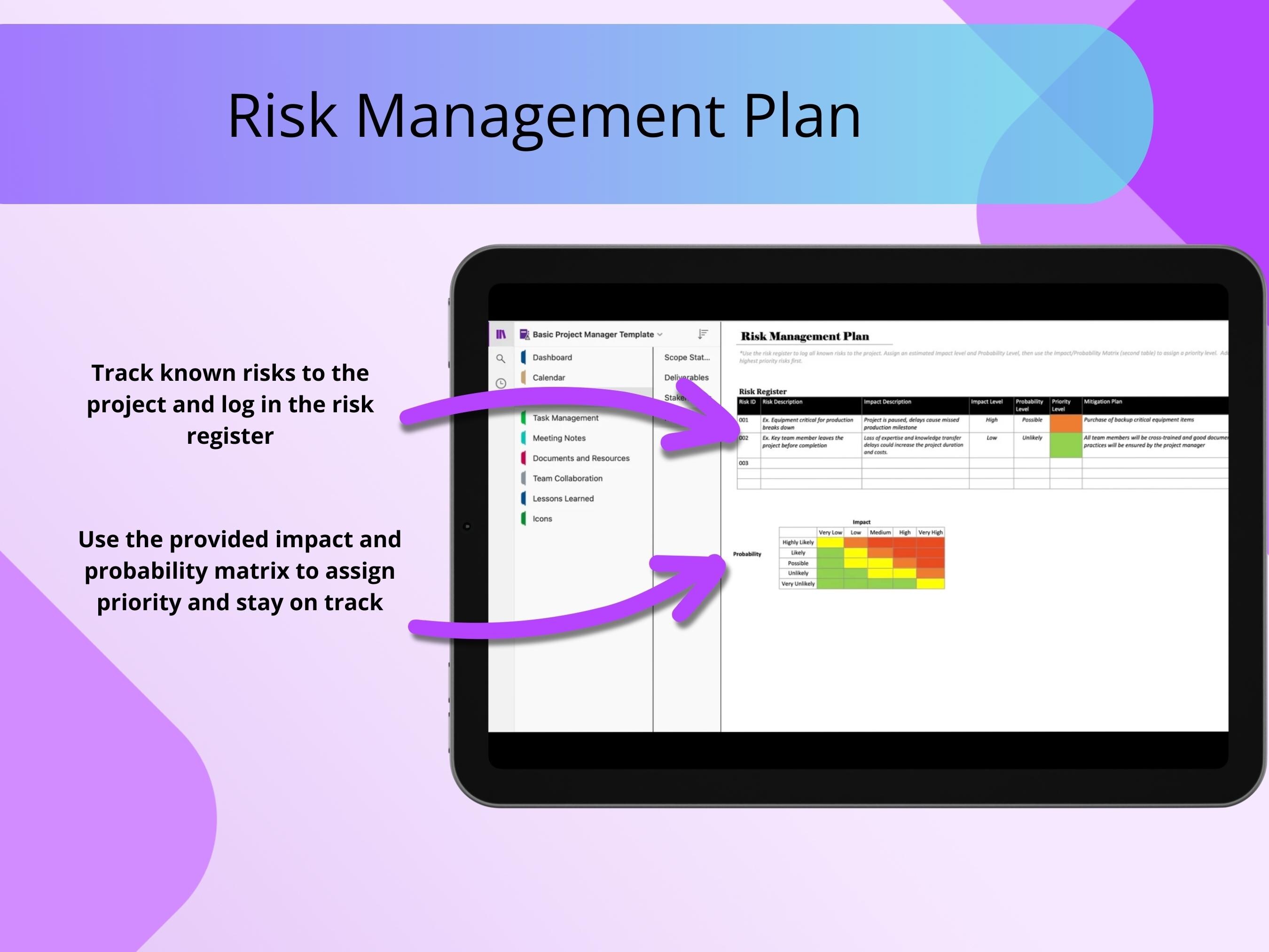 Onenote Project Management Template, 2025 Planner for Project Managers ...