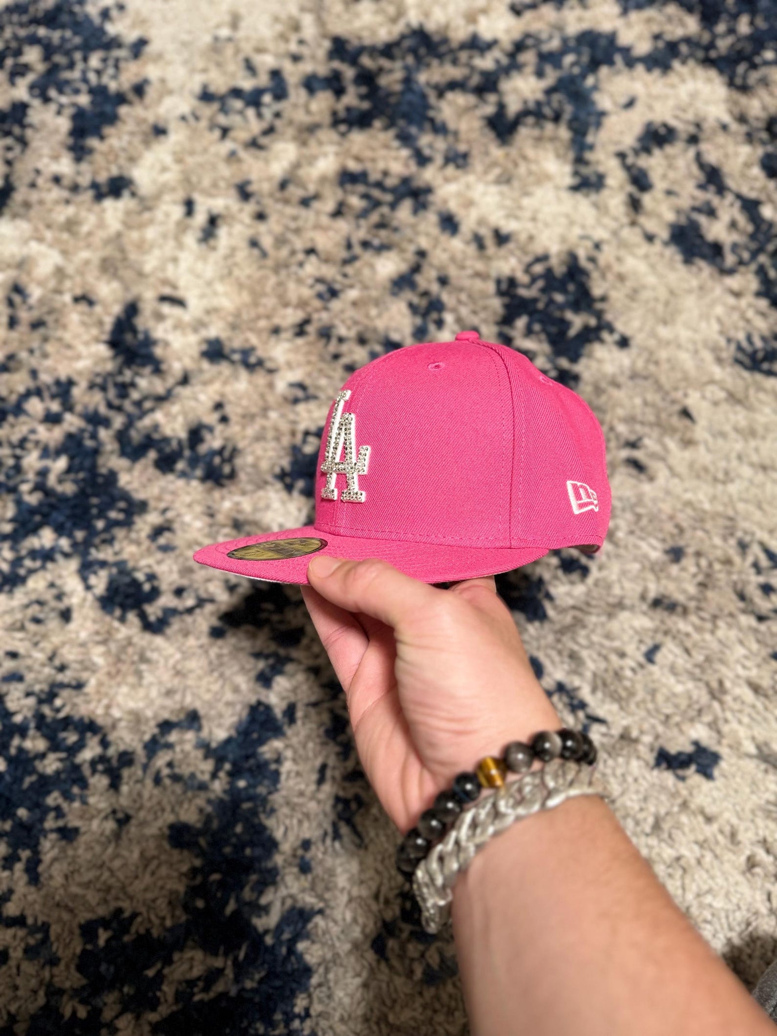 Iced Our Pink Dodgers Fitted Hat - Etsy