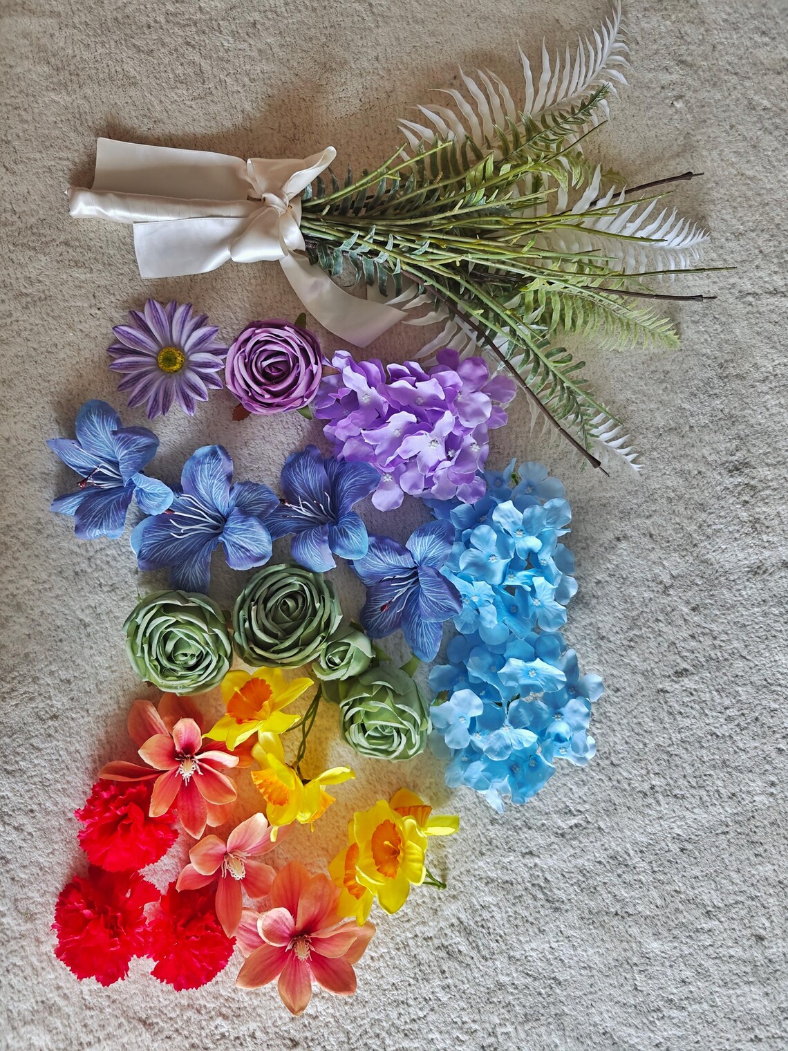 Rainbow Flower DIY Kit LGBTQ Gift Celebration Bouquet Wedding Pride ...