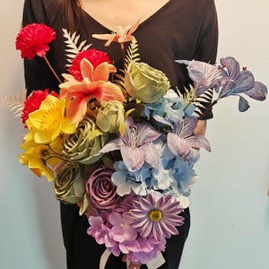 Rainbow Flower DIY Kit LGBTQ Gift Celebration Bouquet Wedding Pride ...