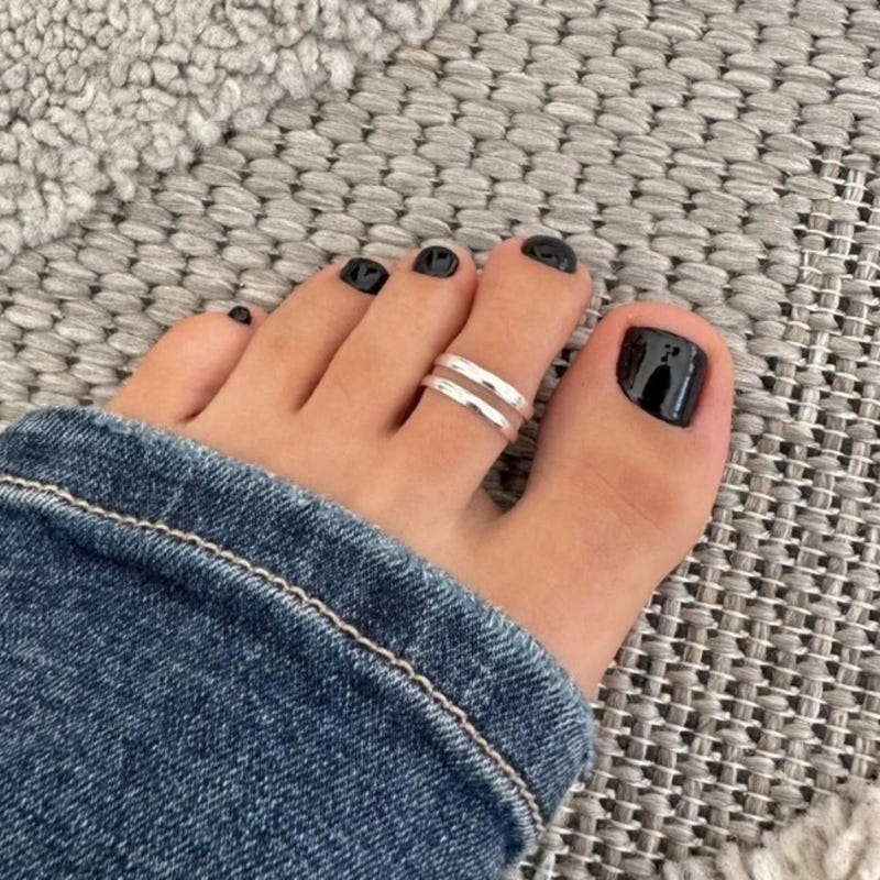 Double Toe Rings - Etsy