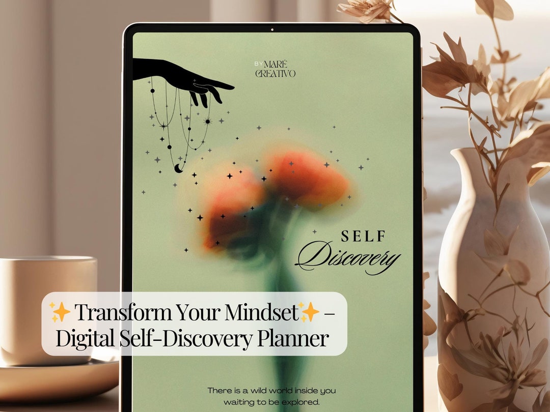 Digital Self-reflection Planner, Self-care Workbook, Personal Growth ...