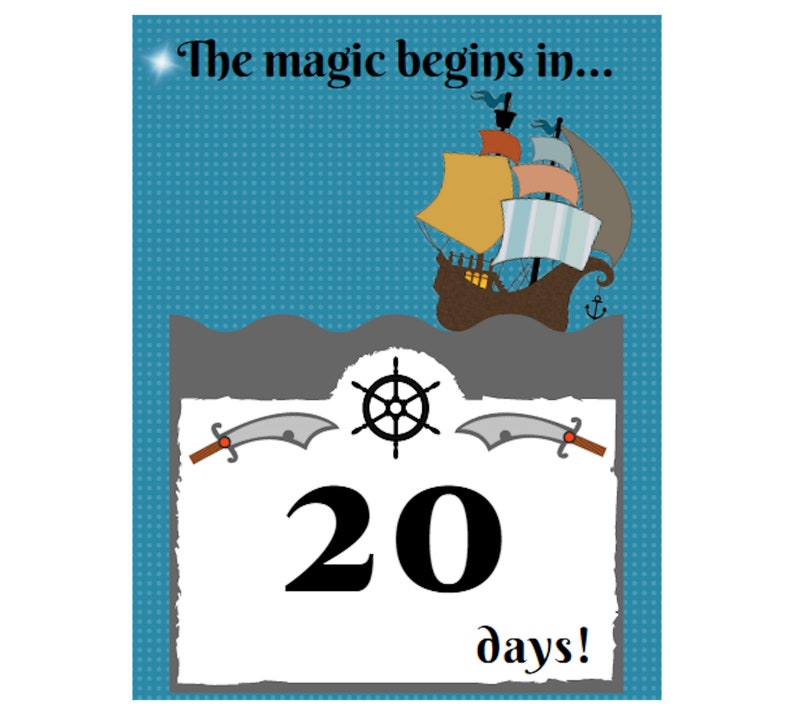 Off to Neverland Vacation Countdown - Etsy