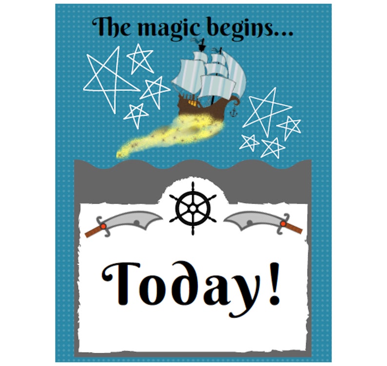 Off to Neverland Vacation Countdown - Etsy