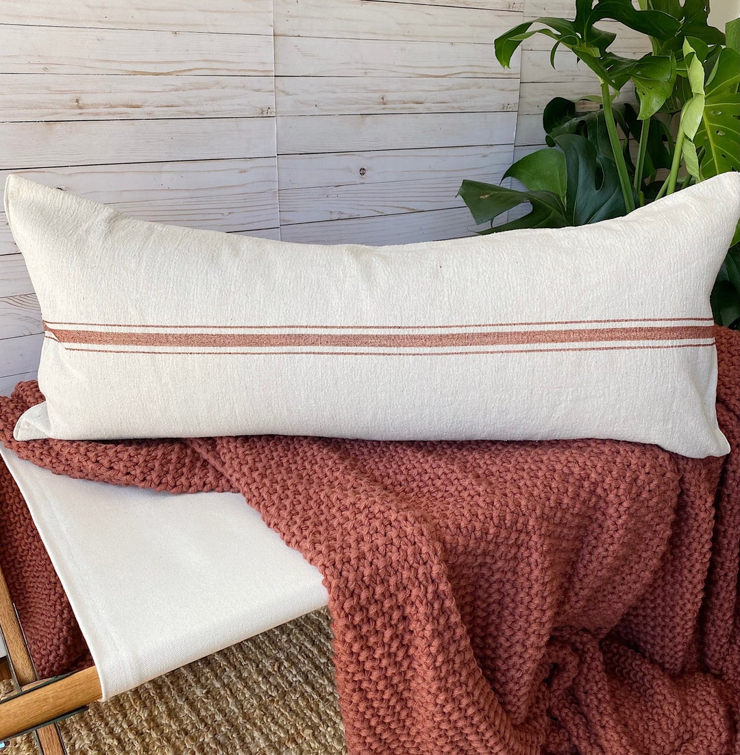 Fall Rustic Pillow Cover, Long Lumbar Pillow, Farmhouse Pillow, Modern ...