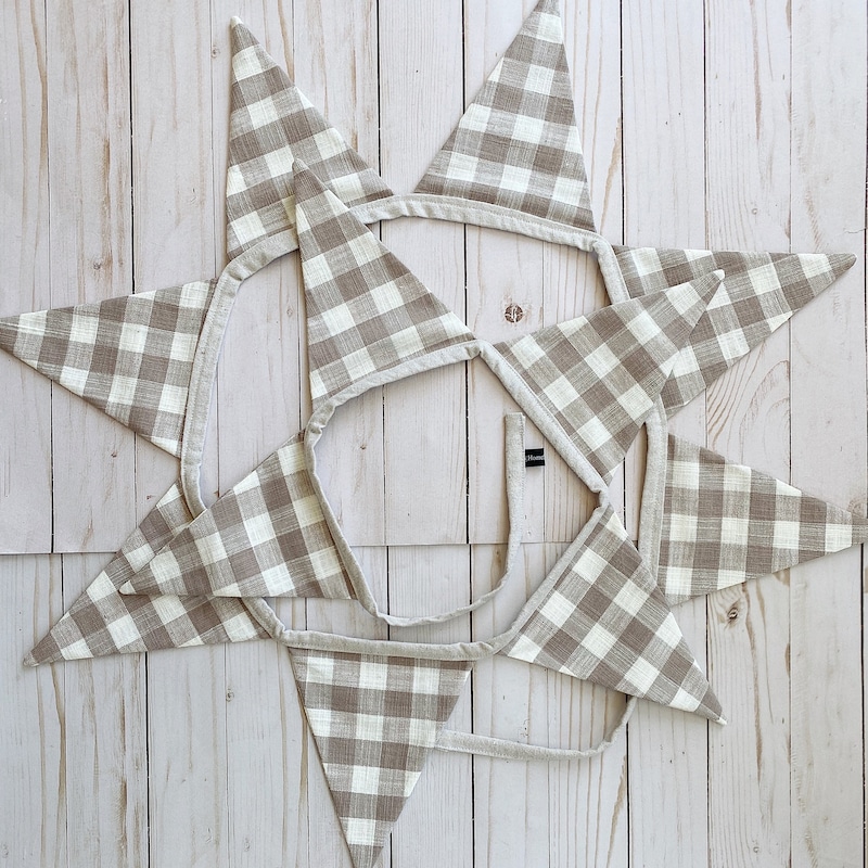 Gingham Bunting - Etsy