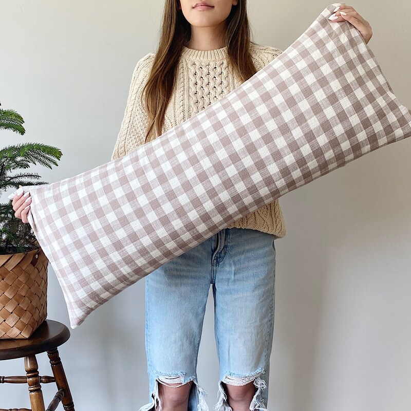 Tan Lumbar Pillow - Etsy