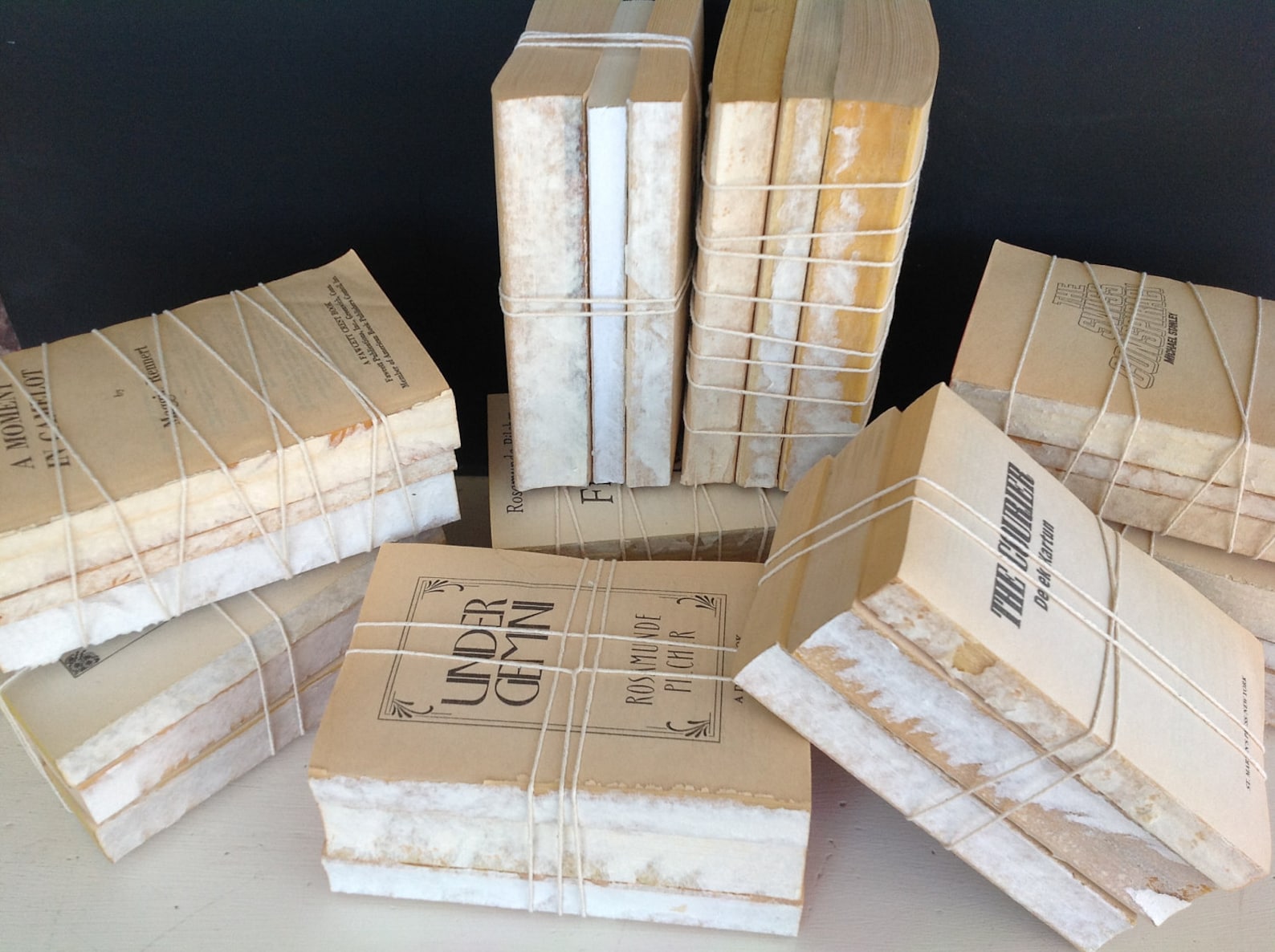 Vintage Book Bundle Distressed Books Farmhouse Books Shabby | Etsy