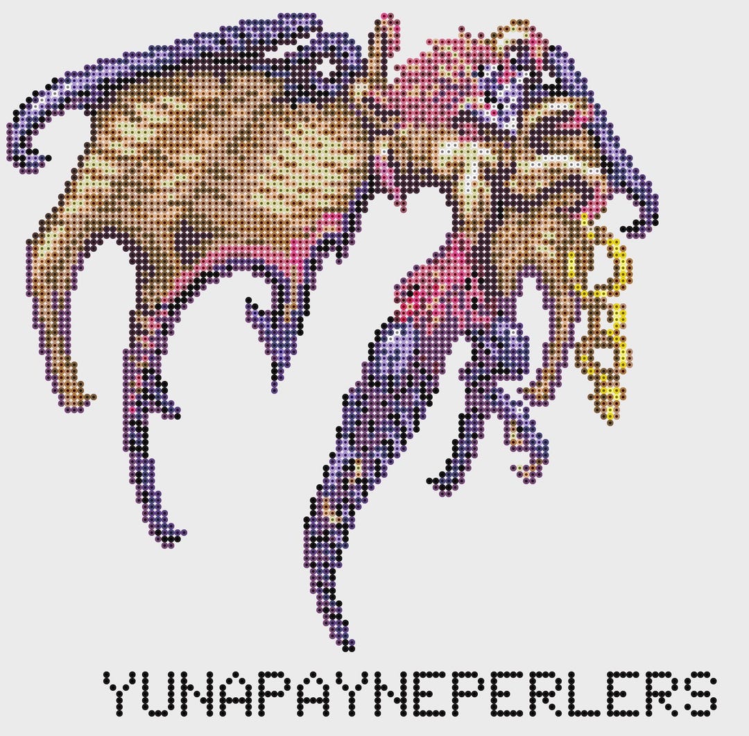 Valefor Perler Wall Art | Final Fantasy X Handmade Pixel Art - Etsy