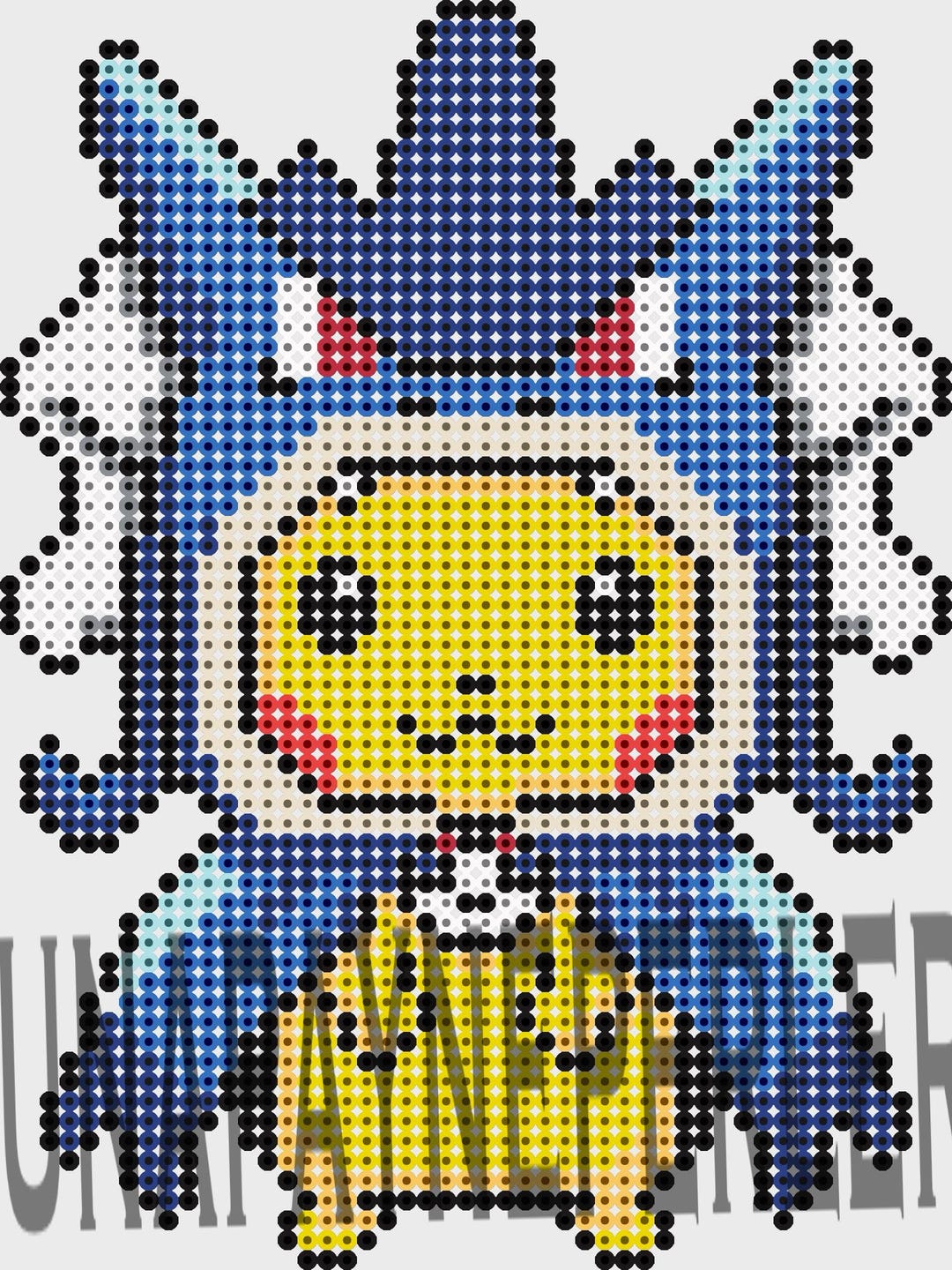 Pikachu - Gyarados Cosplay | Pokemon Perler Pattern - Digital File ...