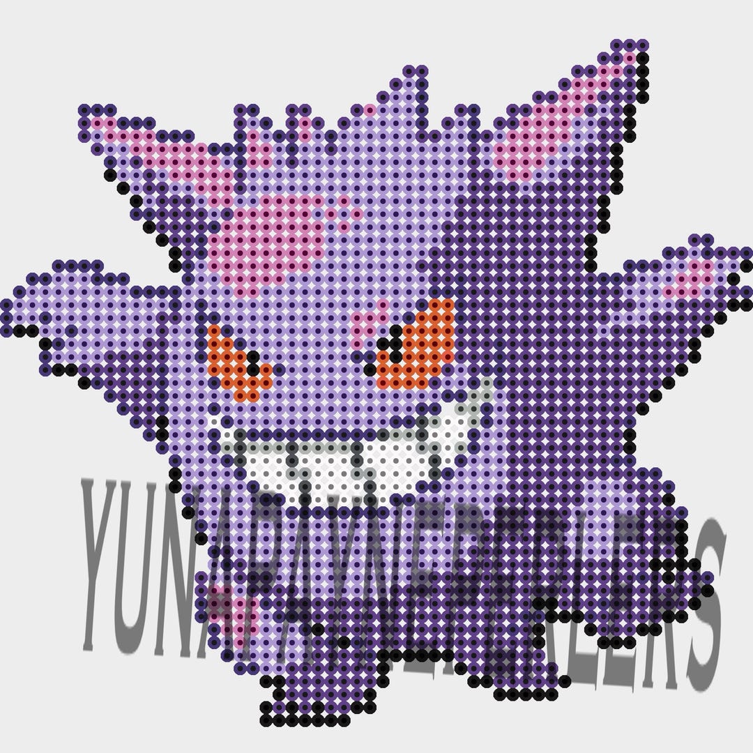 Gengar | Pokemon Perler Pattern - Digital File - Etsy