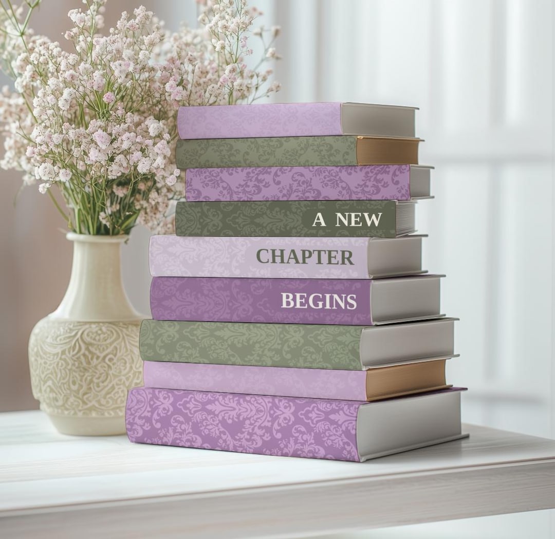 A New Chapter Begins Bridal Shower or Wedding Decorations, Purple and ...