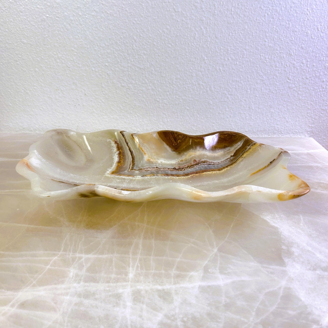 Georgeous Onyx Stone Tray, Handmade Elegant Onyx Tray, Decorative Tray ...
