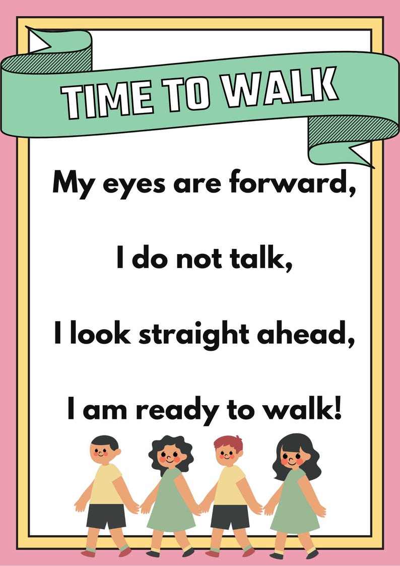 Ready to Walk Classroom Poster - Etsy