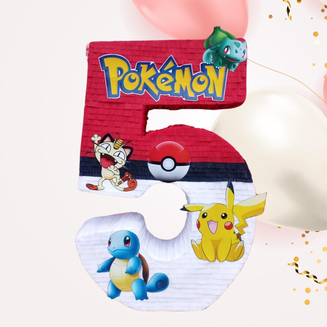 Pokemon Pinatas, Number Pinatas, Birthday Pinatas - Etsy