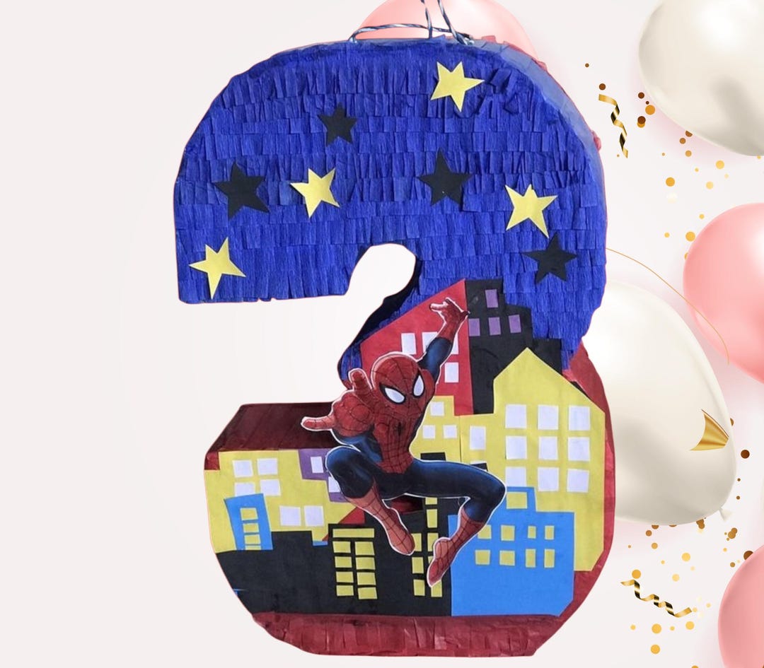 Spiderman Pinatas, Number Pinatas, Birthday Pinatas - Etsy