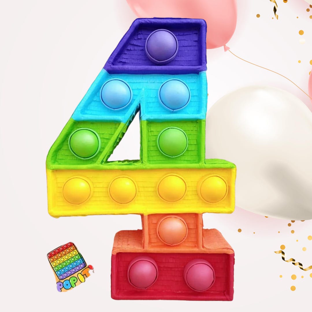 POP IT Pinatas, Number Pinatas, Birthday Pinatas - Etsy