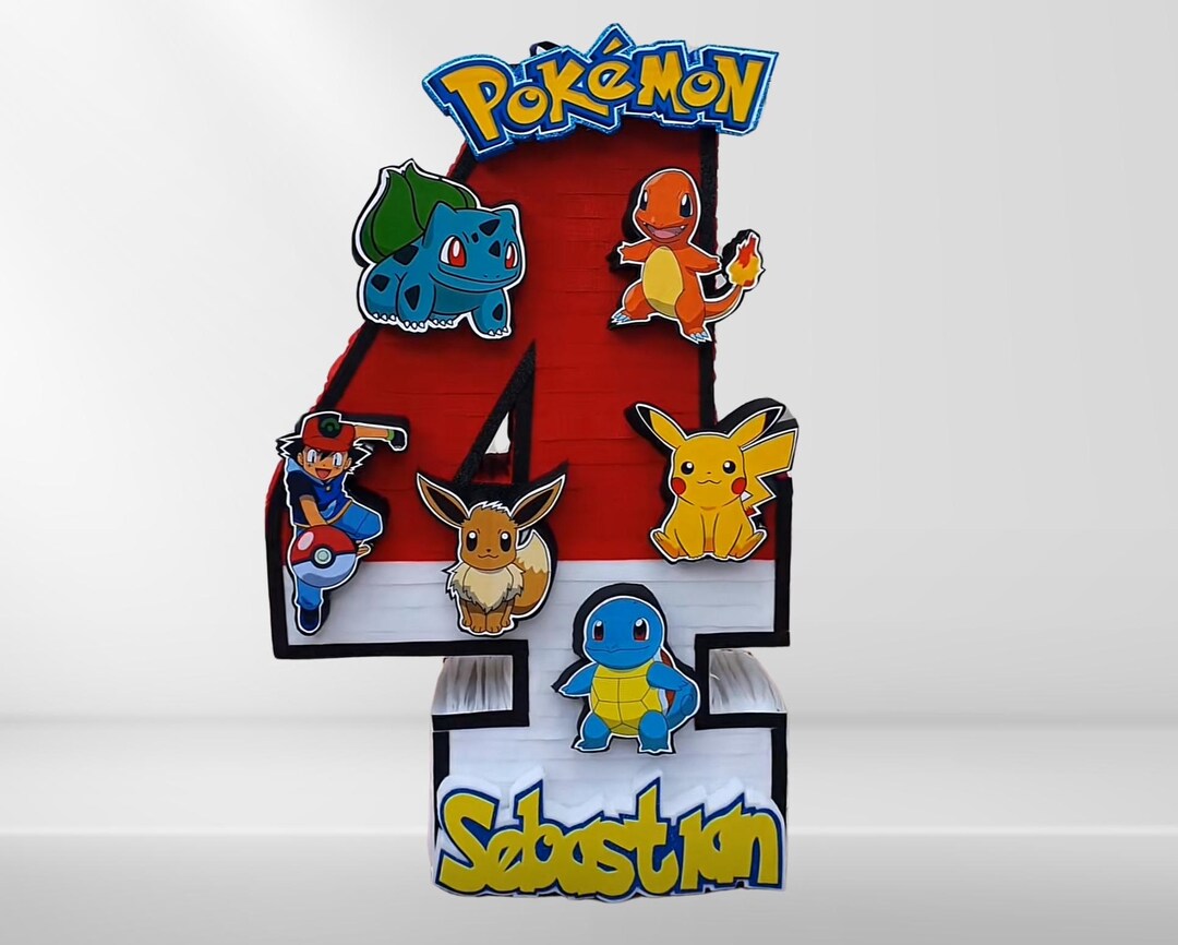 Pokemon Pinatas, Number Pinatas, Birthday Pinatas - Etsy
