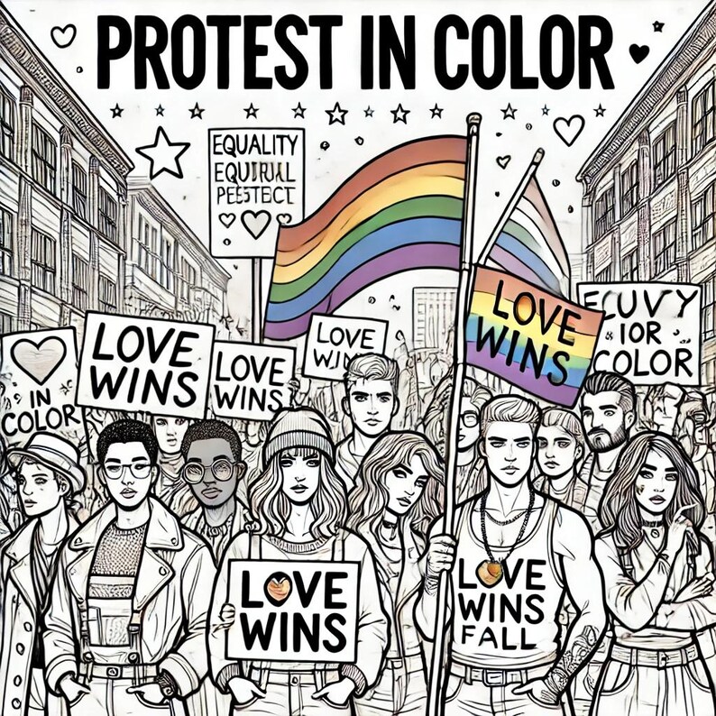 Protest in Color: A Digital LGBT Coloring Book - Empowerment Through ...