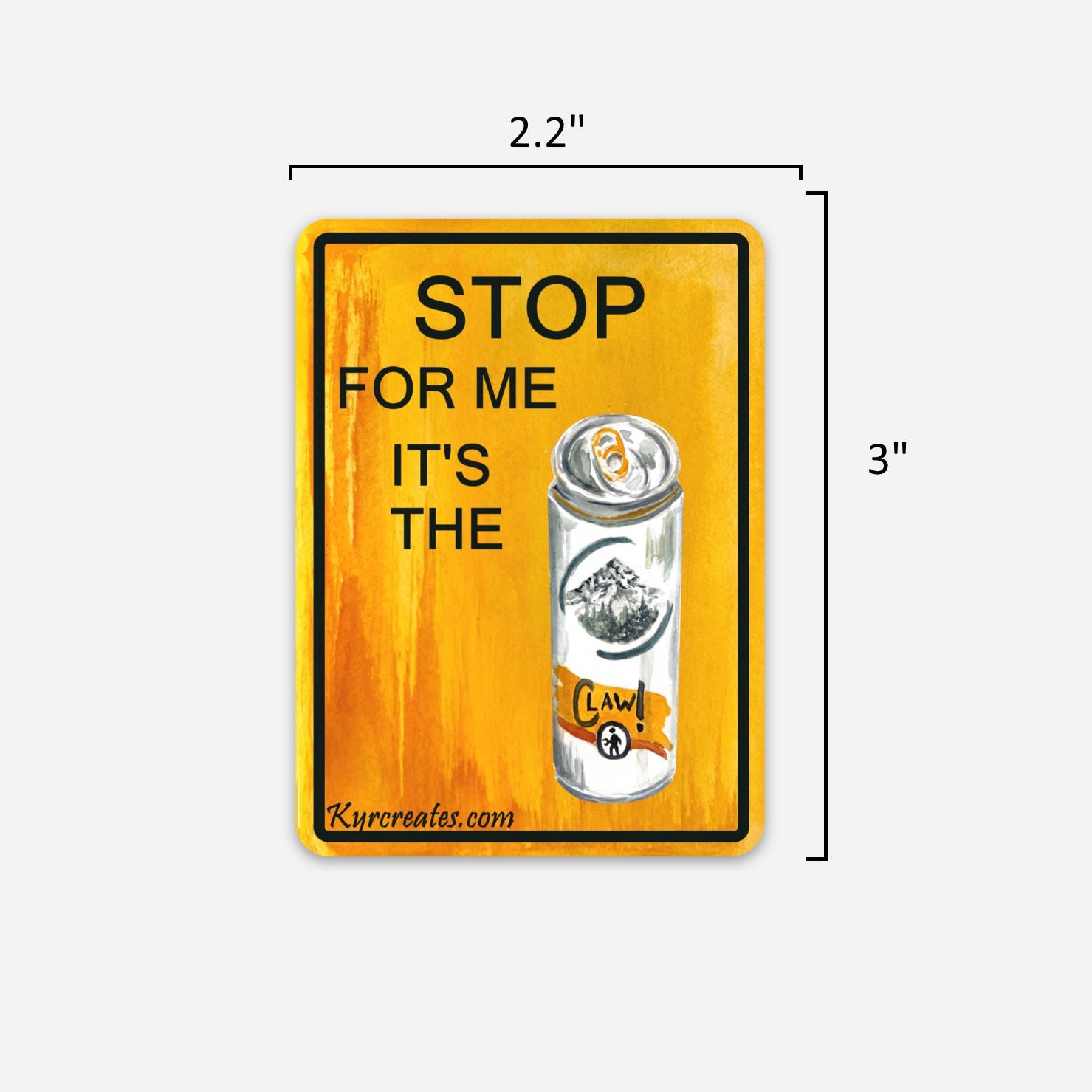 It's the (white) Claw Sticker - Etsy