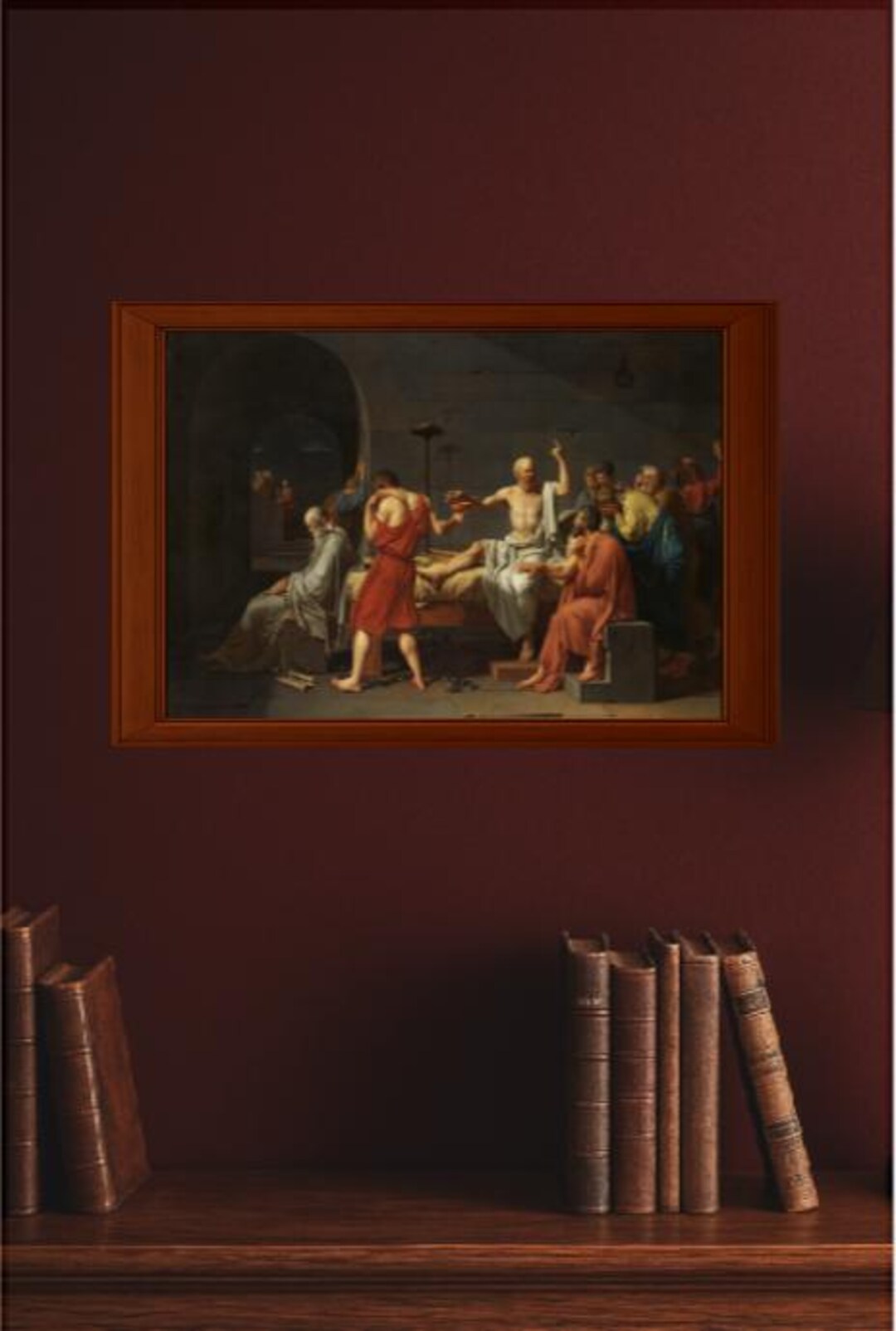 Dark Academia the Death of Socrates | Dark Academia Wall Decor - Etsy