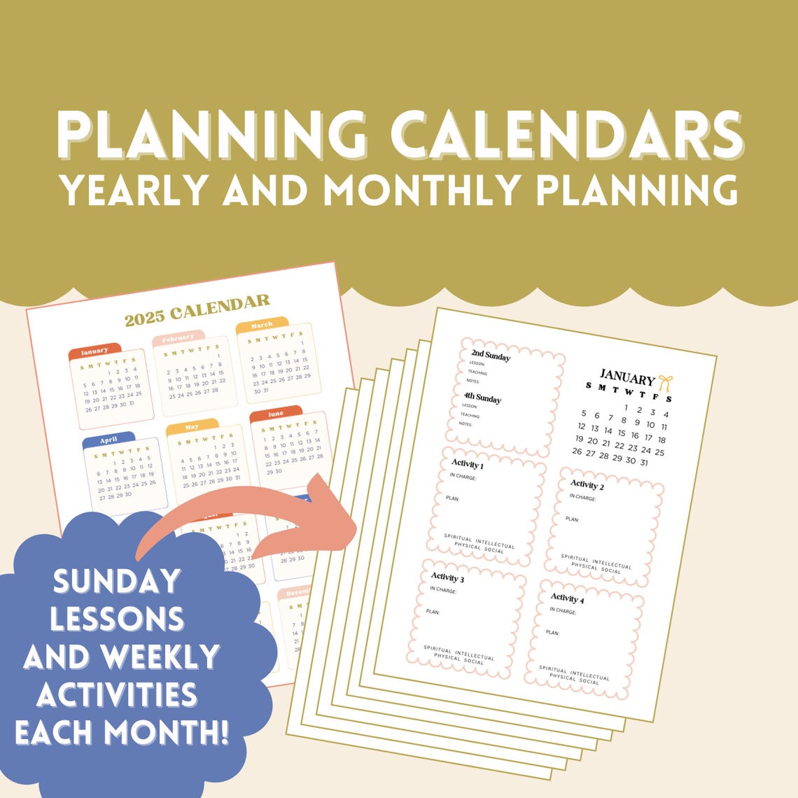 2025 LDS Young Women Planner Binder Presidency Leadership Look Unto ...