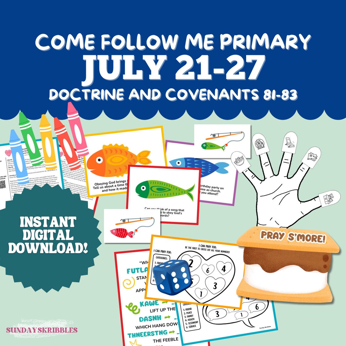 Primary July 21-27 Lesson Plan LDS Come Follow Me 2025 Doctrine and ...