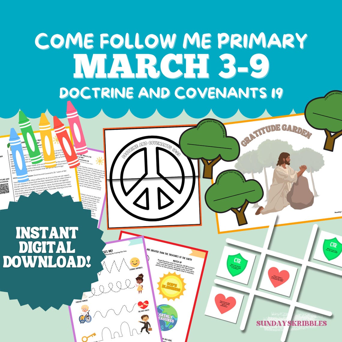 Primary March 3-9 Lesson Plan LDS Come Follow Me 2025 Doctrine and ...