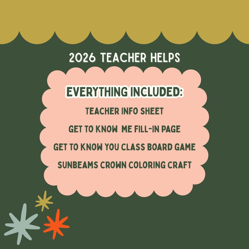 2026 Primary Teacher Helps New Class Get to Know You Packet With ...