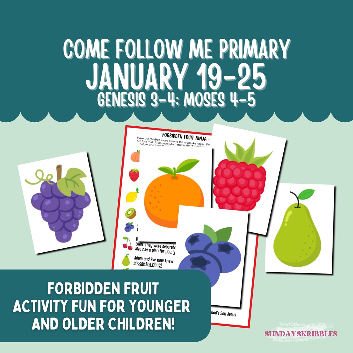 Primary January 19-25 Lesson Plan LDS Come Follow Me 2026 the Old ...