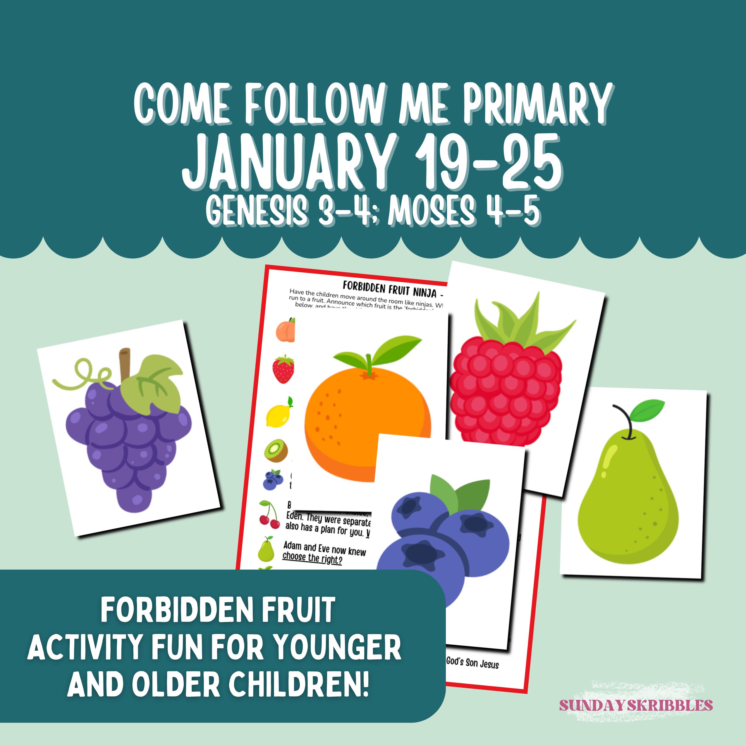 Primary January 19-25 Lesson Plan LDS Come Follow Me 2026 the Old ...