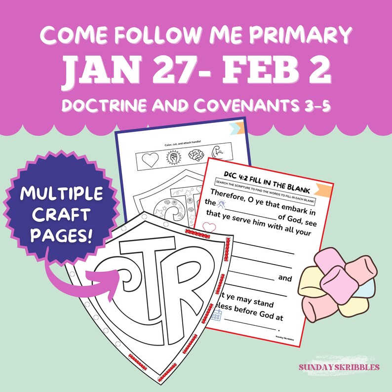 Primary January 27 - February 2 LDS Come Follow Me Lesson Plan 2025 ...